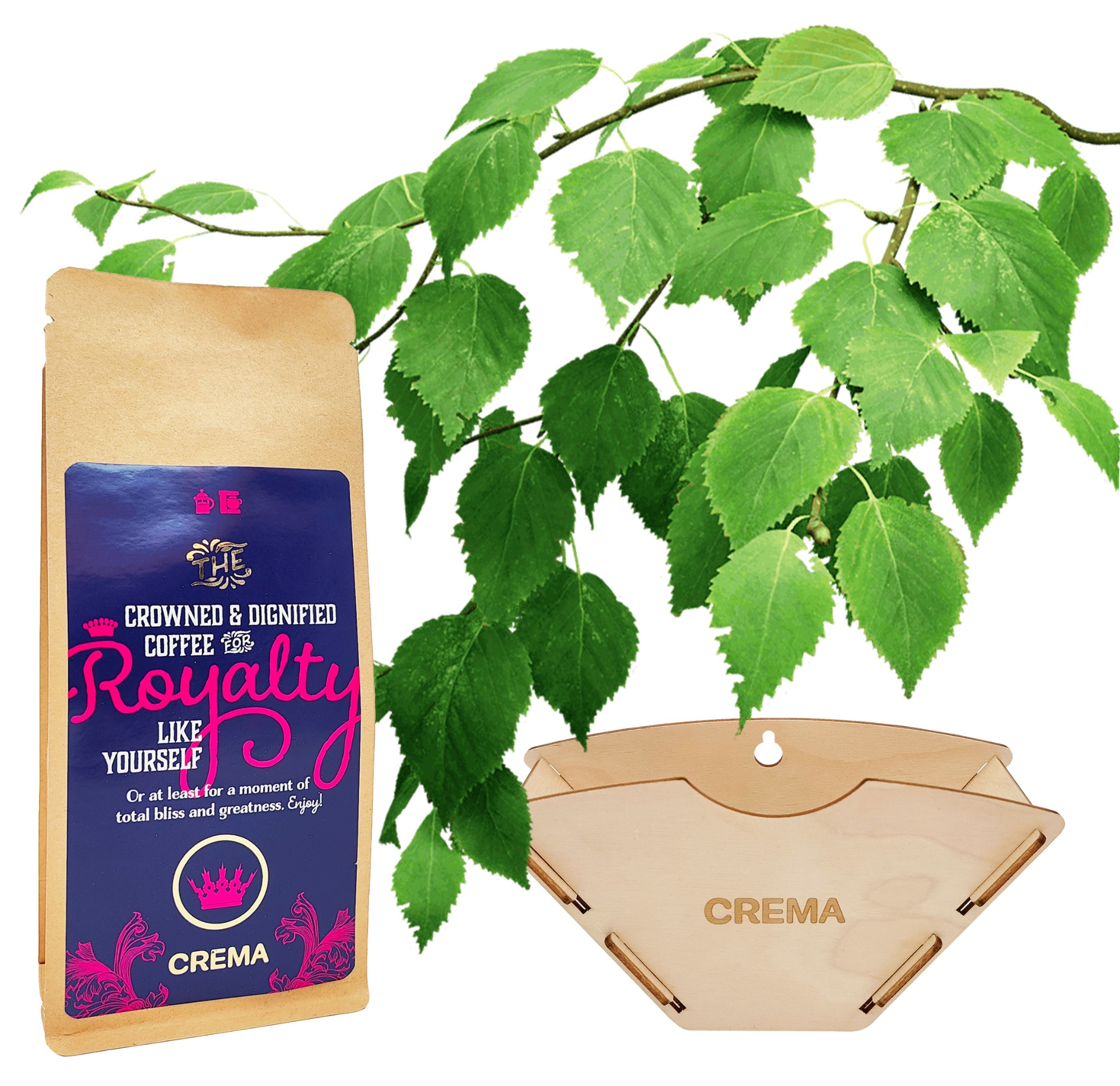 KOLO Design suodatinpussiteline x Crema Royalty Blend 250 g - Crema