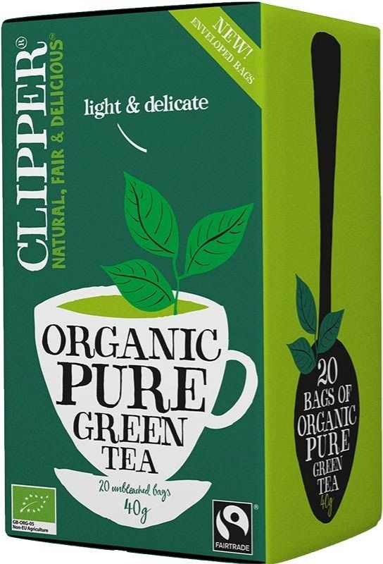 Clipper Organic Pure Green Tea - Crema