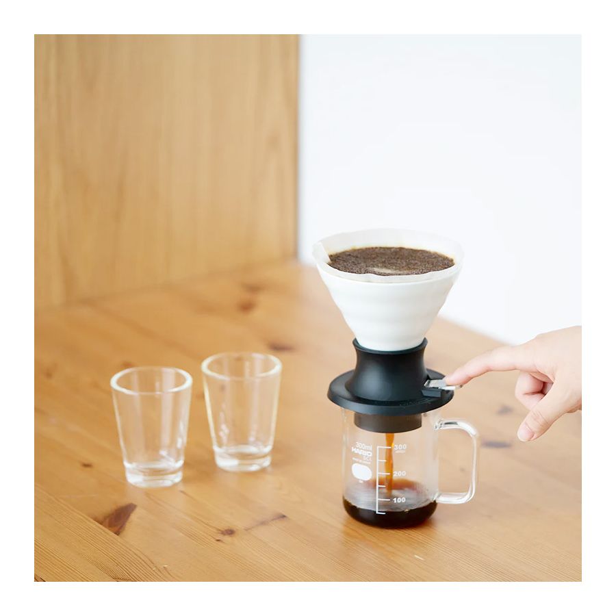 Hario V60 Immersion Dripper Switch Ceramic koko 02 + suodatinpaperit ...
