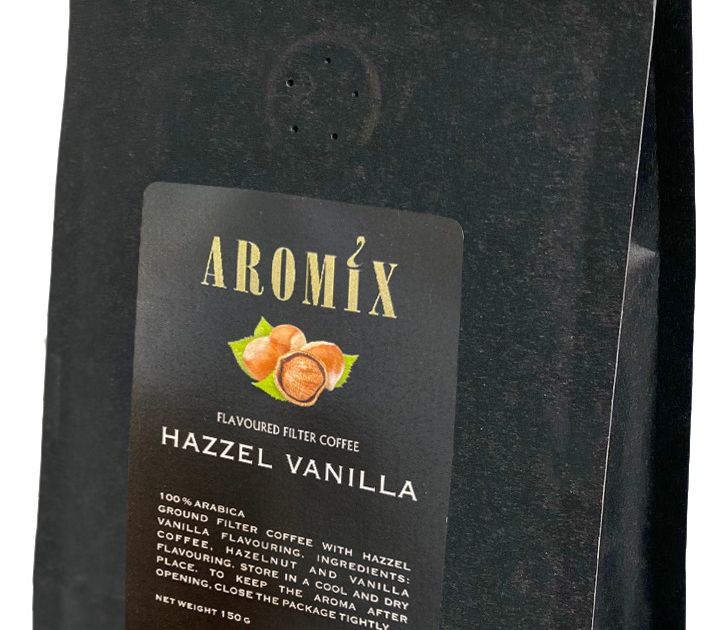 Aromix Hazzel Vanilla makukahvi 150 g suodatinjauhatus - Crema
