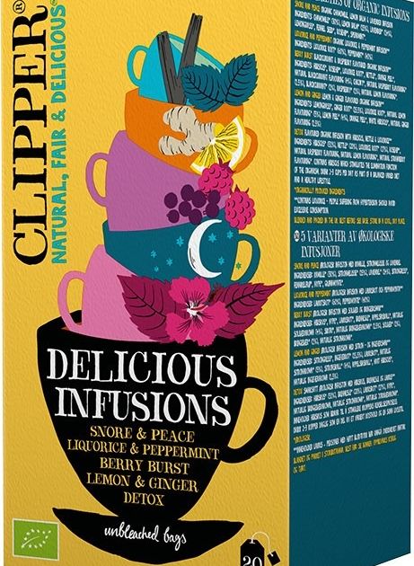 Clipper Organic Delicious Infusions 20 teepussia - Crema