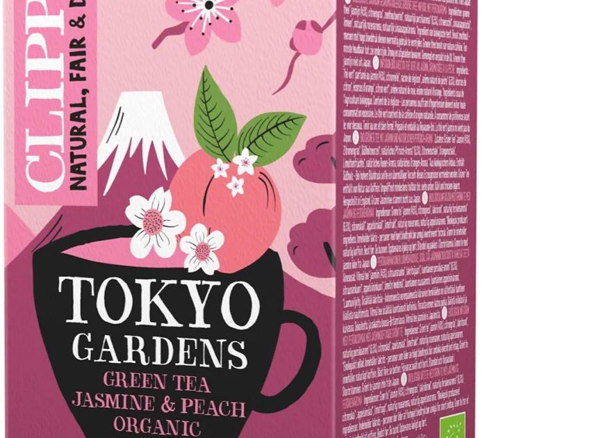 Clipper Tokyo Gardens Green Tea Jasmine & Peach Organic Infusion, 20 ...